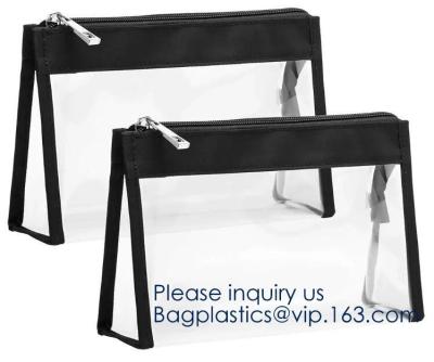 中国 注文のジッパーによって構造の袋のゆとりのエヴァ印刷される化粧品袋、構造袋小型明確なポリ塩化ビニール エヴァ化粧品袋旅行洗面用品のBa 販売のため