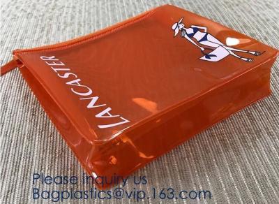 中国 Hot Eco-Friendly Transparent Plastic PVC Cosmetic Bag With Zipper,Offset printing/Silk screen printing/Gravure printing/ 販売のため
