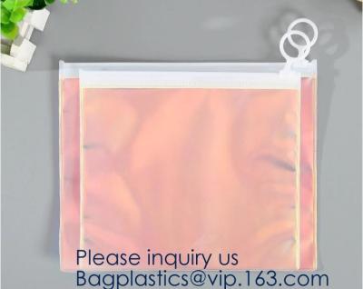 中国 環境に優しいヒート シールはポリ塩化ビニール/EVAボタン袋、ロゴの普遍的で透明なマット ポリ塩化ビニール エヴァの自動防漏式のジッパー袋を曇らしました 販売のため