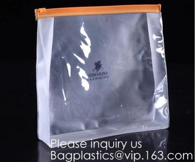 中国 明確な洗面用品液体旅行ポリ塩化ビニールの透明な化粧品のジッパー袋、オルガナイザーの浴室の貯蔵旅行キットの構造の化粧品a 販売のため