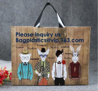 Cina Biodegradabili ecologici di 100% progettano l'acquisto per il cliente dell'HDPE/LDPE che porta la borsa di plastica della maniglia del ciclo molle flessibile in vendita