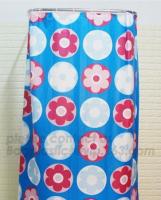 Cina la tenda di doccia ecologica del biodegradabwaterproof, materails di PEVA inonda la fodera, tenda impermeabile della doccia del poliestere in vendita