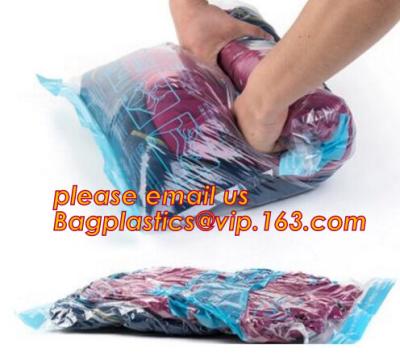 중국 진공 부대, 진공 걸림새를 가진 의복 화포 운반물은 재킷을 위한 부대를, 압축 저축 여행 가방 공간 자루에 넣습니다 아래로 압축했습니다 판매용