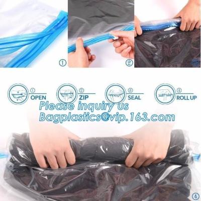 China viste la caja de vacío del almacenamiento, bolso grande del espacio del tamaño de los bolsos del almacenamiento del vacío, bolsos plásticos del almacenamiento de la ropa, bagplastics, bagease en venta