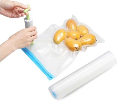 China Limpie los bolsos del almacenamiento con la aspiradora de la comida, 2 paquetes 8" x 16' los bolsos Rolls, bolsos del sellador del vacío de vacío de los bolsos del encogimiento del paquete de vacío para las ventas al por mayor en venta