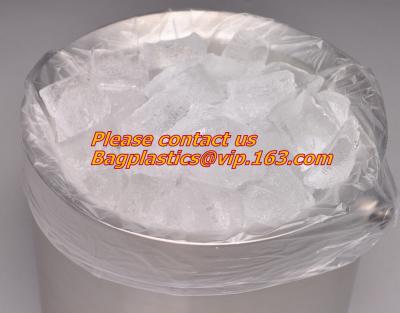 China High quality packaging pouch LDPE ice cube plastic bag, Manufacturer plastic disposable drawstring bag for storage ice c for sale