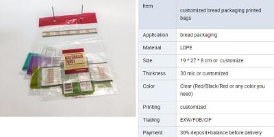 중국 개찰구 빵 부대, 재사용할 수 있는 주문을 받아서 만들어진 투명한 개찰구 아이스 큐브 부대, 명확한 물 증거 개찰구 PE 부대, 금속 str를 가진 부대 판매용