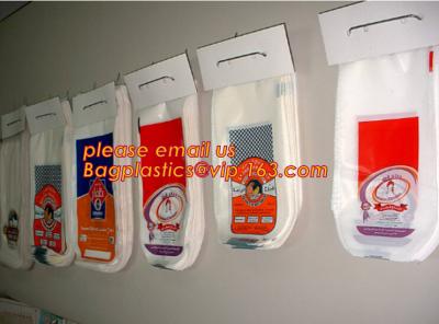 중국 처녀 PE 포장 음식을 위한 Reclosable 명확한 편평한 플라스틱 Wicketted 부대는 막힌에 금속으로, 밀봉한 개찰구 부대 편듭니다 판매용