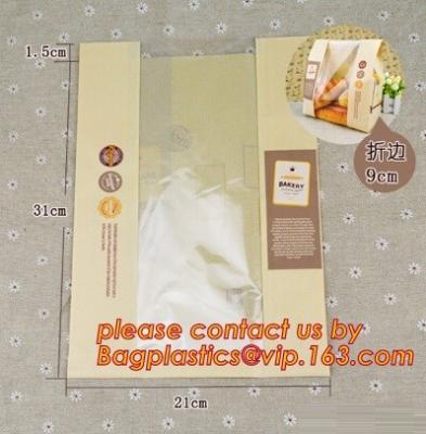 Cina Stampa offset sicura dei sacchi di carta della finestra della radura di Opp dell'alimento professionale, sacchi di carta bianchi del legame della latta delle borse del fondo del blocchetto dell'OEM con in vendita