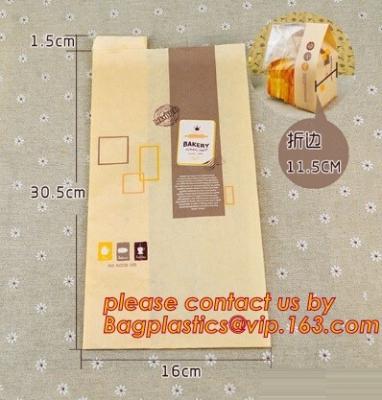 Cina Stampa offset sicura dei sacchi di carta della finestra della radura di Opp dell'alimento professionale, sacchi di carta bianchi del legame della latta delle borse del fondo del blocchetto dell'OEM con in vendita