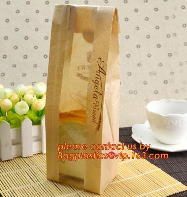 Cina Borsa chiara del pane della borsa della carta kraft candeggiata della finestra, borsa di Kraft della carta, sacco di carta del pane francese delle baguette, borse lunghe del pane tostato di dimensione, in vendita