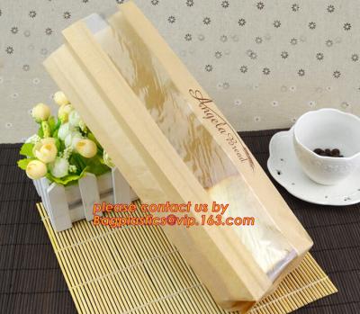 Cina Borsa chiara del pane della borsa della carta kraft candeggiata della finestra, borsa di Kraft della carta, sacco di carta del pane francese delle baguette, borse lunghe del pane tostato di dimensione, in vendita