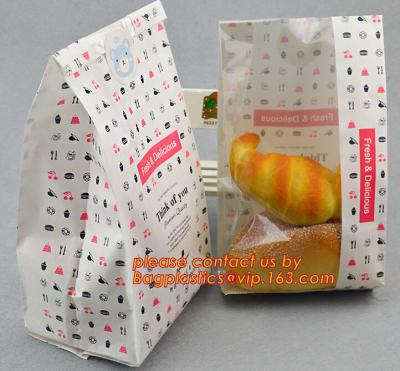 Cina La borsa d'imballaggio della bustina dello spuntino del pane del muffin dei biscotti dei biscotti, Kraft ed il pane nero di carta del forno insaccano, coate su ordinazione promozionale in vendita