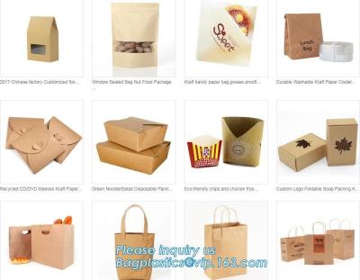 China Os sacos de papel de kraft do produto comestível de grampo, saco grampeado de kraft, saco grampeado de kraft do pão, pão do papel de embalagem ensacam para a areia de empacotamento à venda