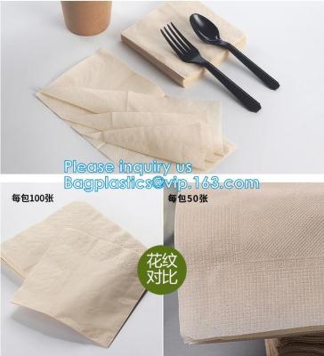 Cina i tovaglioli di carta di lusso del airlaid della cena dell'asciugamano per nozze, volta all'ingrosso premio del tovagliolo di carta 1/6 1 piega hanno stampato il airlaid in vendita