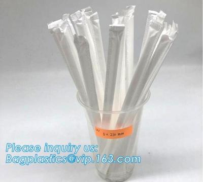 China Palha bebendo plástica biodegradável e compostable do PLA do produto comestível, bloco individual, plástico biodegradável Eco-amigável à venda