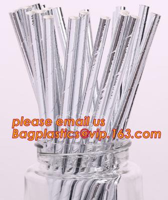 China het biologisch afbreekbare gouden het stempelen document stro, kleurt beschikbare groothandel drinkend biologisch afbreekbare document strobagplastics pac Te koop