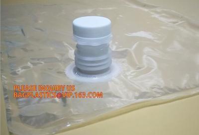 China El bolso aséptico disponible de encargo del jugo del vino de 5 litros en caja, proveedor chino vende al por mayor el bolso del vino del bolso del papel de aluminio de 3L 5L adentro en venta