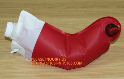 China bolso fresco del embalaje del jugo de la sandía de 5L 220L en caja con la válvula automática del canalón barato, bolso del canalón/zumo de fruta fresca que embala D en venta