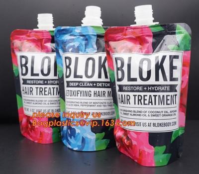 China el bocado líquido de los niños reutilizables que empaqueta el jugo detergente de la bebida biodegradable se levanta el bolso de la bolsa del canalón con en venta