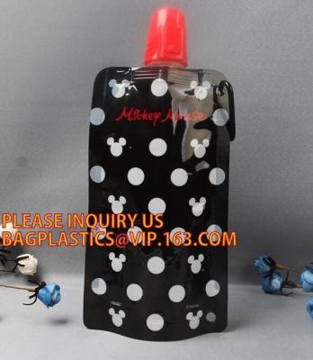 China La aduana 480ml BPA libera el bolso de agua reutilizable plegable, BPA libre, la comida grade/MSDS del FDA y bolso de agua plegable barato del PE, promoción en venta