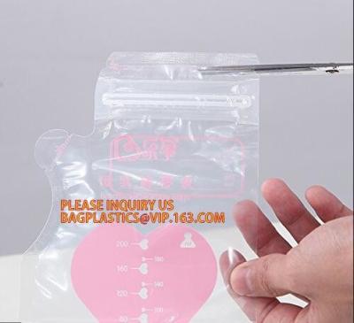 China El refrigerador plástico disponible modificado para requisitos particulares de la leche materna del bebé refrigeró el bolso del embalaje del almacenamiento, bolso milipulgada del almacenamiento de la leche materna en venta