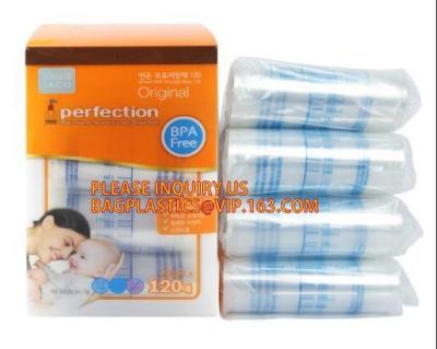 China El sello doble de la cremallera se levanta bolsos del almacenamiento de la leche materna de la bolsa, se levanta el bolso del almacenamiento de la leche materna del bebé, almacenamiento de la leche materna de 5 onzas en venta