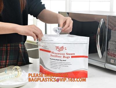 China Bolso del esterilizador del vapor de Mircowave, bolso del esterilizador, la bolsa de plástico blanca como la leche suave del LDPE para el lavadero seco, bolso plástico del lavadero, 10 en venta