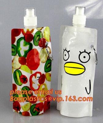 China Bolso plegable modificado para requisitos particulares de la botella de agua/de agua de los deportes del logotipo/bolso plegable para el viaje, botella de agua plegable/bolso de agua plegable en venta