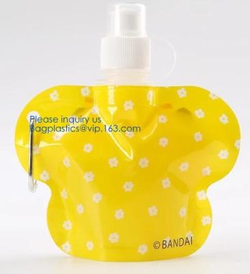 China Bageas portátiles plegables plegables de la botella de agua 480ml de los deportes del bolso de agua de la protección del medio ambiente del bolso 480ML de la botella de agua en venta