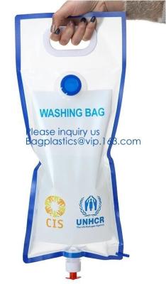 China 5L BPA liberan el bolso de agua plástico plegable de la botella de agua plegable para promocional/acampar/el paquete del bagease el subir/Picnic/BBQ en venta