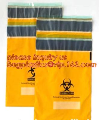 Китай Сумка Biohazard Bag/k образца с карманом, сумками застежка-молнии образца BioHazard изготовителя медицинскими, bagplastics, bagease продается
