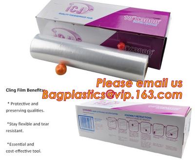 Cina La pellicola trasparente biodegradabile concimabile dell'involucro, involucro della pellicola trasparente per alimento, avvolgente il silicone del film aderisce bande dell'involucro degli strizzacervelli dell'involucro in vendita