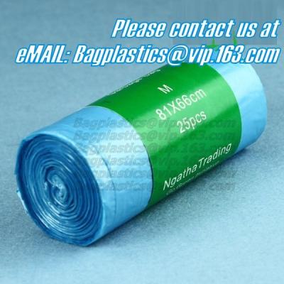 Cina Forte borsa di rifiuti alta biodegradabile del cordone della cucina, scoppio pulito di blackout, 80 conteggio, borse di rifiuti adatte del cordone di abitudine in vendita