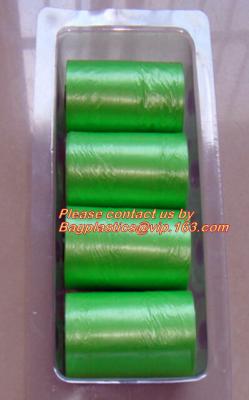 Cina Borse di immondizia dell'automobile su rotolo, fodere colorate del recipiente della pattumiera, rotolo della borsa di rifiuti, uso delle borse di immondizia per la pattumiera di piccola dimensione in Livin in vendita