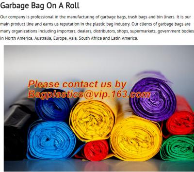 Cina Le fodere della pattumiera della cucina della borsa di immondizia della borsa di rifiuti per il recipiente del bidone della spazzatura, schermo di odore del cordone insacca per disposizione di rifiuti, bagease in vendita