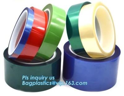 Cina Nastro protettivo placcante adesivo dell'ANIMALE DOMESTICO del nastro del silicone verde del poliestere della polvere del rivestimento di verde termoresistente del nastro in vendita