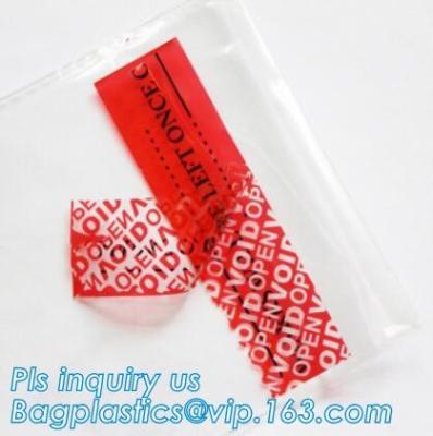China Tamper Evident VOID OPEN  Tape For Security Seal Warranty Void Tape Pressure sensitive Gloss lamination for sale