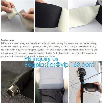 Cina Pro neri uncinano l'industria dello spettacolo di Matte Cloth Gaffers Tape For, il nastro del caposquadra del nastro di condotta di Condit dell'aria, il nastro Measurin del caposquadra in vendita