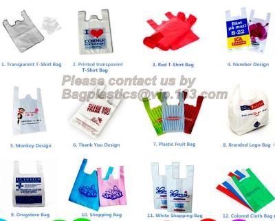 Cina 100 sacchetti della spesa biodegradabili concimabili - drogheria di Carry Bags For Trash Or di stile della maglietta - forti tiene 25 libbre di legame ha in vendita
