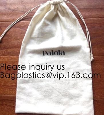 China De witte Geborstelde van Katoenen Zak Keperstofdrawstring voor Verpakking, Katoenen Flanelstofzak, Zuivere Witte Katoenen Flanel Verpakkende Zak Te koop