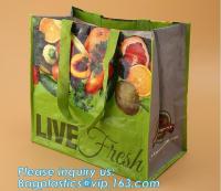 Cina il tessuto di 110gsm-160gsm pp ha laminato la stampa, il corpo mateiral, maniglia della tessitura dei pp con la dimensione normale 50x3cm, colore solido in vendita