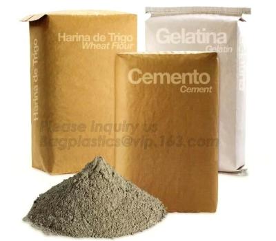 중국 , 브라운 KRAFT 종이 봉지 박판으로 만들어지는, 서류상 플라스틱 백색 KRAFT 종이, 3개 가닥 종이 & PE 영화 부대의 동물성 식품 포장 KRAFT 판매용