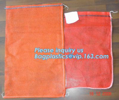 중국 주문 상표 식물성 양파 감자 raschel 관 메시 순수한 부대, PE/PP 뜨거운 판매 좋은 품질 레노 raschel 메시는 pac를 자루에 넣습니다 판매용