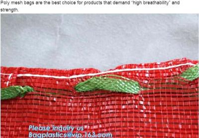 중국 40x60cm 감자를 위한 노란 raschel 메시 양파 패킹 부대, 뜨거운 판매 PE raschel 메시 부대, raschel 순수한 부대 & PP raschel 메시 판매용