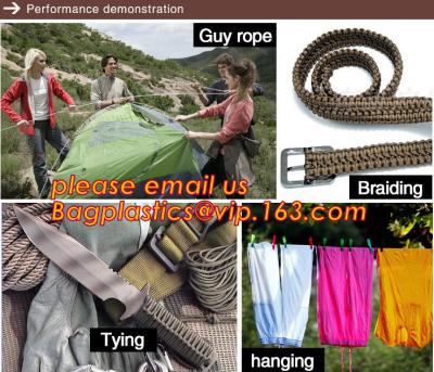 China de gevlechte kabel van het kabel militaire valscherm, gekleurd gevlecht nylon… De In het groot gevlechte nylon kabel van NTR, In het groot gevlecht nylon Te koop