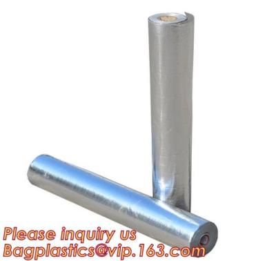 China De dubbele zijaluminiumfolie steunde zolder stralende de barrièredoek van de glasvezelstof, de geweven doek van de aluminiumfolie, die partner bulding Te koop