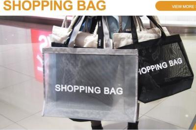 China Mesh Beach Bags, Grocery Produce Tote Bag With Zipper & Pockets For Gym, Picnic, Shopping Or Travel for sale