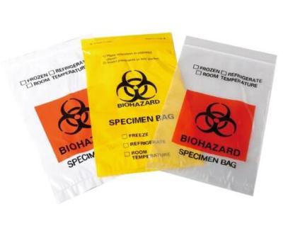 Китай Застегните на молнию запирать мешки для образцов, сумки образца Biohazard, сумки перехода образца Biohazard, autoclavable сумок продается