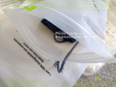 중국 , 생물 분해성 옥수수 전분 지퍼 슬라이더 부대 Compostable, 100% 슬라이더 지퍼 부대, Eco는 재상할 수 있는 부대 pla 부대를 나릅니다 판매용